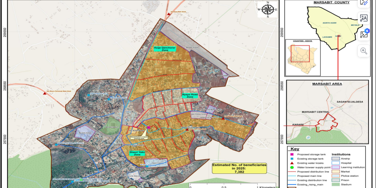 WATER SUPPLY PIPELINE EXTENSION TO SHAURI YAKO, NYAYO ROAD AND HUQA QANCHORO AREA – Marwasco
